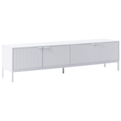 Beliani Retro TV Stand ADELAIDE White