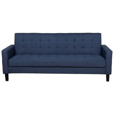 Beliani Traditional Sofa Bed VEHKOO Dark Blue