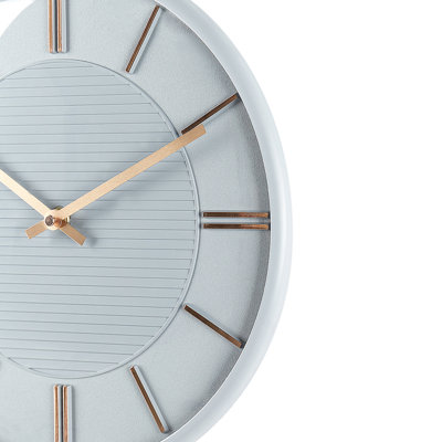 Beliani Traditional Wall Clock DAROCA Grey