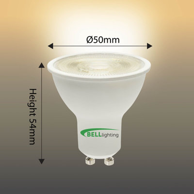 BELL Lighting 10 Pack GU10 LED Bulbs 4.4W 350lm , Warm White 2700K ...