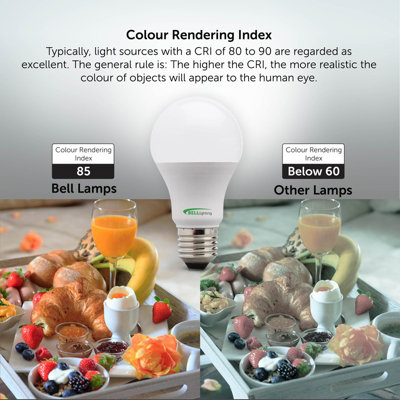 BELL Lighting 6 Pack E27 LED Classic GLS Bulbs 8.1W 810lm , Natural ...