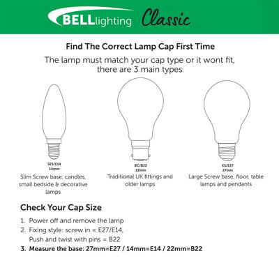 BELL Lighting 6 Pack E27 LED Classic GLS Bulbs 8.1W 810lm , Natural ...
