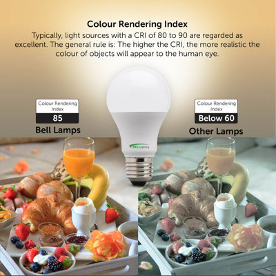 BELL Lighting 6 Pack E27 LED Classic GLS Bulbs 8.1W 810lm , Warm White ...