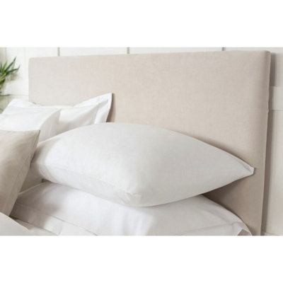 Belledorm Faux Suede Headboard Cover Linen (Double)