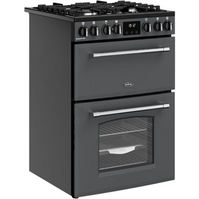Belling MRA FARMHOUSE 60 444411813 - Black Dual Fuel Cooker - Double ...