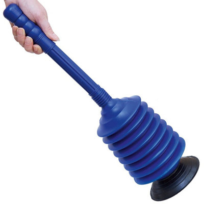 Bellow Sink & Drain Plunger - Long Handle Chemical-Free Suction ...