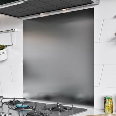 BELOFAY 1mm Thick Stainless Steel Splashback for Kitchen, Brushed ...