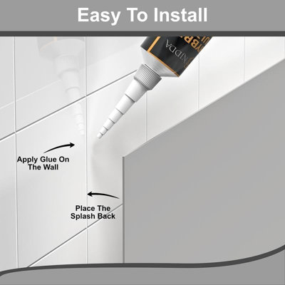 BELOFAY 1mm Thick Stainless Steel Splashback for Kitchen, Brushed ...