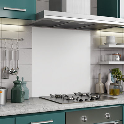 BELOFAY 1mm Thick Stainless Steel Splashback for Kitchen, White Brush ...
