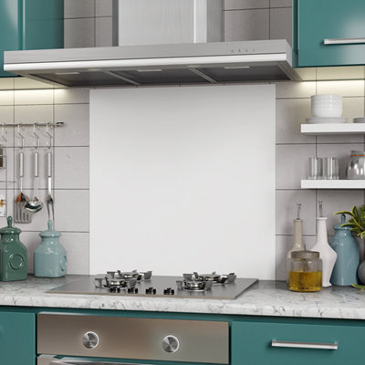 BELOFAY 1mm Thick Stainless Steel Splashback for Kitchen, White Brush ...