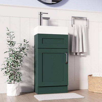 BELOFAY 400MM BATHROOM VANITY UNITS WITH BASIN WITH WHITE CERAMIC ...