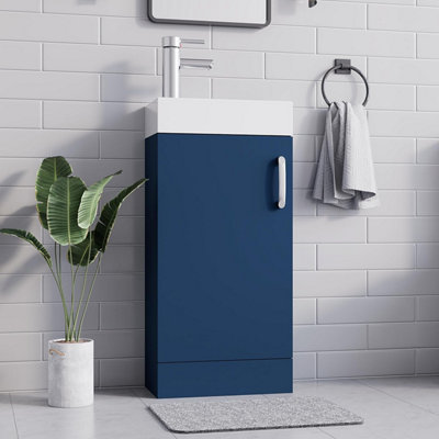 BELOFAY 400mm Bathroom Vanity Units with Basin With White Ceramic ...