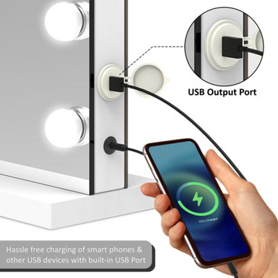 BELOFAY 58 x 46 cm Hollywood Vanity Mirror with Lights, Dimmable LED ...