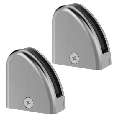 BELOFAY 6 to 8mm Pack of 2 Glass Clamps 50.8x38.1x12.7mm Balustrade ...