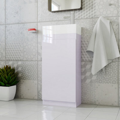 BELOFAY 80x40x21cm Clf400 Slightly Grey Floor Standing Assembled Vanity ...