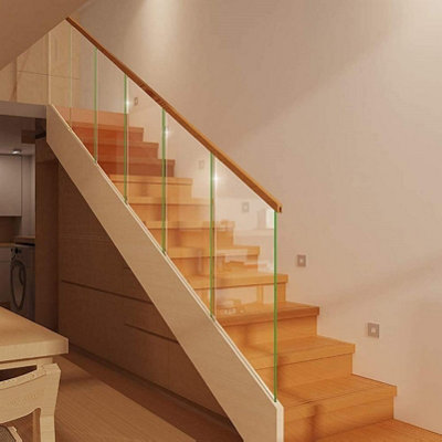 Belofay 8mm Clear Toughened Glass Balustrade Panel Stair Glass Panel Rack Railing Infill