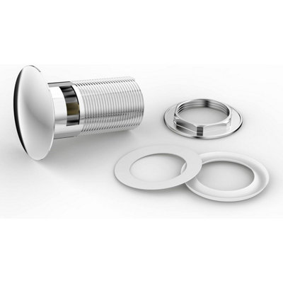 Belofay Pop-Up Basin Waste Slotted Bathroom Sink Plug Waste Kit & Overflow