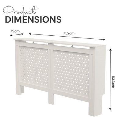 BELOFAY Radiator Cover White, Stylish & Compact Radiator Shelf with Top ...
