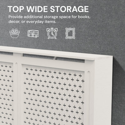 BELOFAY Radiator Cover White, Stylish & Compact Radiator Shelf with Top ...
