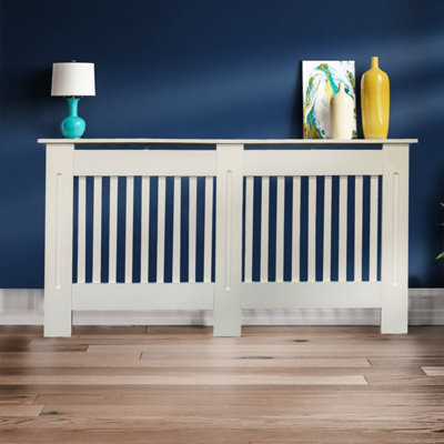 BELOFAY RADIATOR COVER WHITE, STYLISH & COMPACT RADIATOR SHELF WITH TOP ...