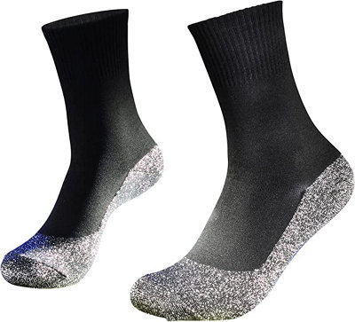 Below Zero Aluminium Fibre Thermal Socks - Lightweight Black Unisex ...