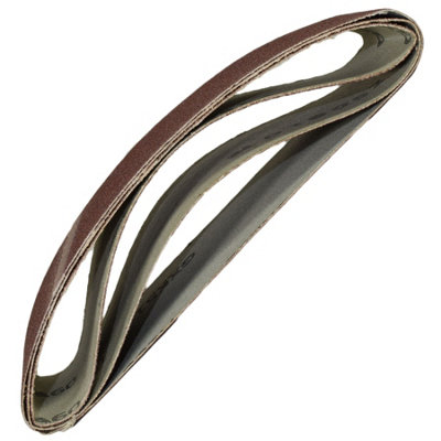 Belt Power Finger File Sander Abrasive Sanding Belt 457mm x 75mm Mixed ...