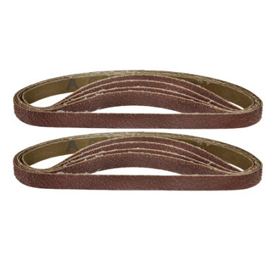 Belt Power Finger File Sander Abrasive Sanding Belts 330mm x 10mm 60 ...