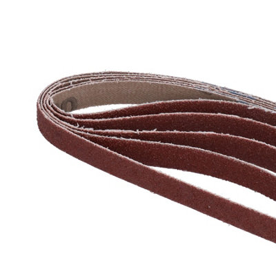 Belt Power Finger File Sander Abrasive Sanding Belts 457mm x 13mm 60 ...
