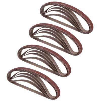 Belt Power Finger File Sander Abrasive Sanding Belts 457mm x 13mm 60 ...