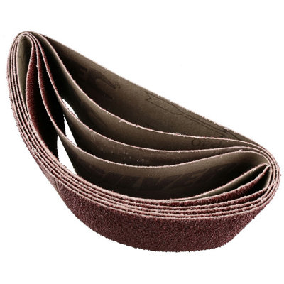Belt Power Finger File Sander Abrasive Sanding Belts 457mm x 75mm 40 ...