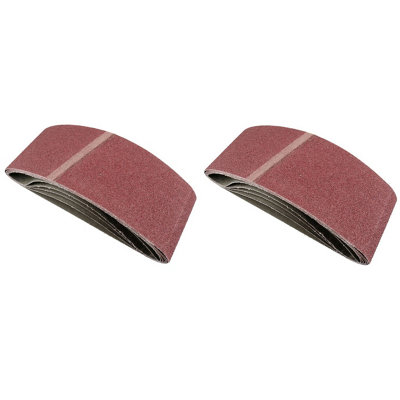 Belt Power Finger File Sander Abrasive Sanding Belts 457mm x 75mm 80 ...