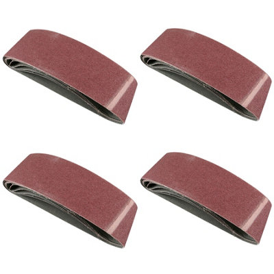 Belt Power Finger File Sander Abrasive Sanding Belts 533mm x 75mm 80 ...