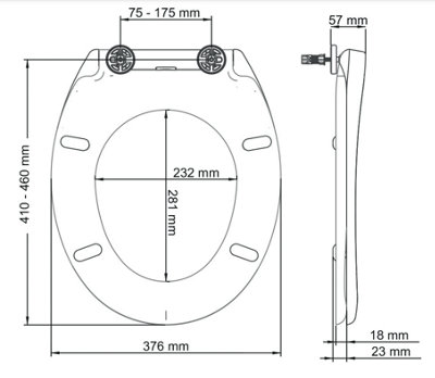 Bemis Arona Top Fix Slow Close Quick Release Toilet Seat