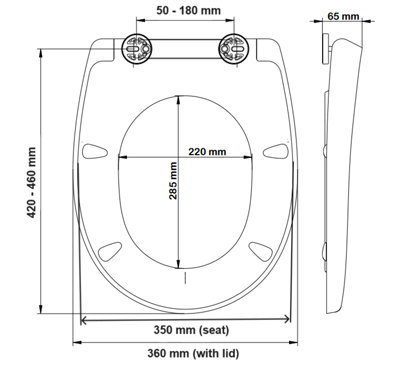 BEMIS DOVE GREY SLOW CLOSE QUICK RELEASE STANDARD OVAL TOP FIX TOILET SEAT