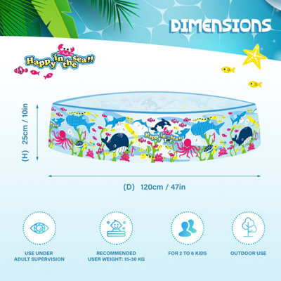 Benross 120cm Rigid Kids Paddling Pool