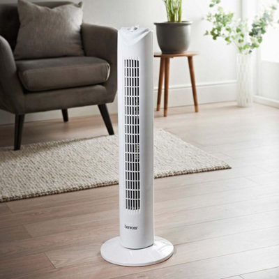 Benross 43960 Essential 73cm Tower Fan with Timer | DIY at B&Q