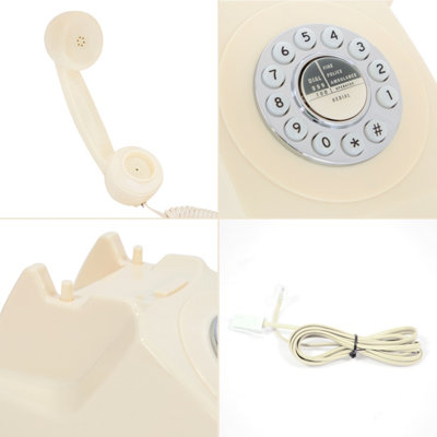 BENROSS CLASSIC RETRO TELEPHONE - CREAM