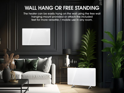 BERG 720W Far Infrared Electric Wi-Fi/Remote Control Smart Glass Panel ...