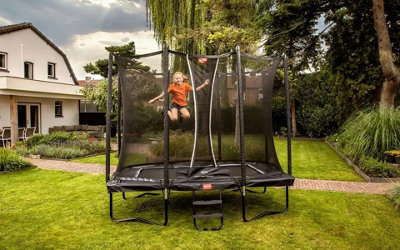 Berg 9ft Ultim Favorit Regular 280 Black Trampoline c/w Safety Net Comfort