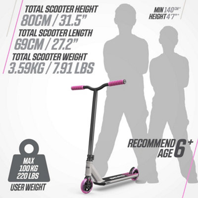 Berg Proxus X1 Stunt Scooter Grey/Pink