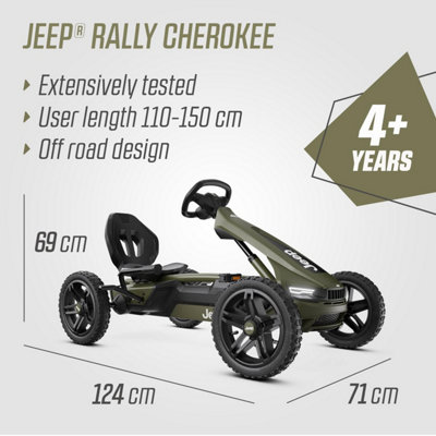 Berg Rally Jeep Cherokee Pedal Kart Ages 4 - 12 Years