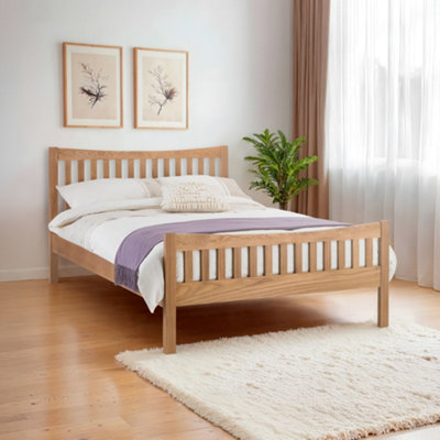 Bergamo 135cm Double Natural Oak Effect Bed