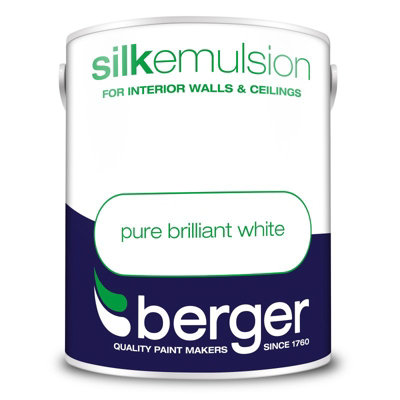 Berger 5L Silk Emulsion Paint White