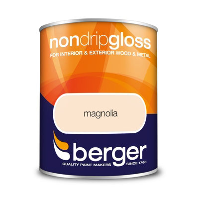Berger 750ml Non Drip Gloss Magnolia