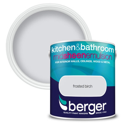 Berger Kitchen & Bathroom Mid Sheen Paint Frosted Birch - 2.5L