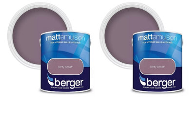 Berger Matt Emulsion Paint Berry Boost 2.5L Pack of 2
