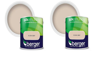 Berger Silk Emulsion Paint Double Date 2.5L Pack of 2