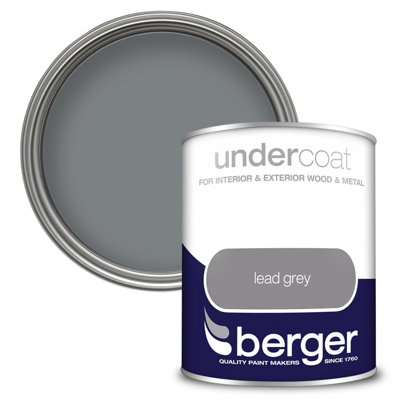 Berger Undercoat Grey Paint - 750ml | DIY at B&Q