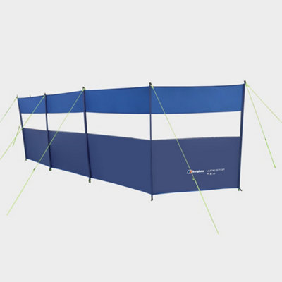 Berghaus 5 Panel Windstop with Clear Window Panels, Structured Windbreak