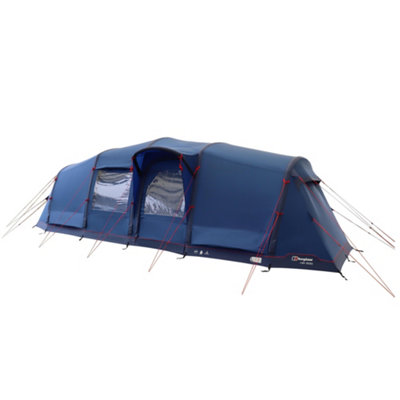 BERGHAUS AIR 600 NIGHTFALL 6 MAN TENT WITH 2 DARKENED BEDROOMS ...